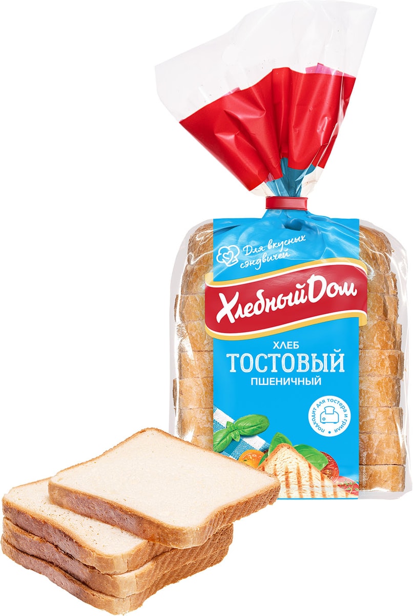 Хлеб Хлебный Дом Тостовый пшеничный 350г - купить с доставкой в Vprok ...