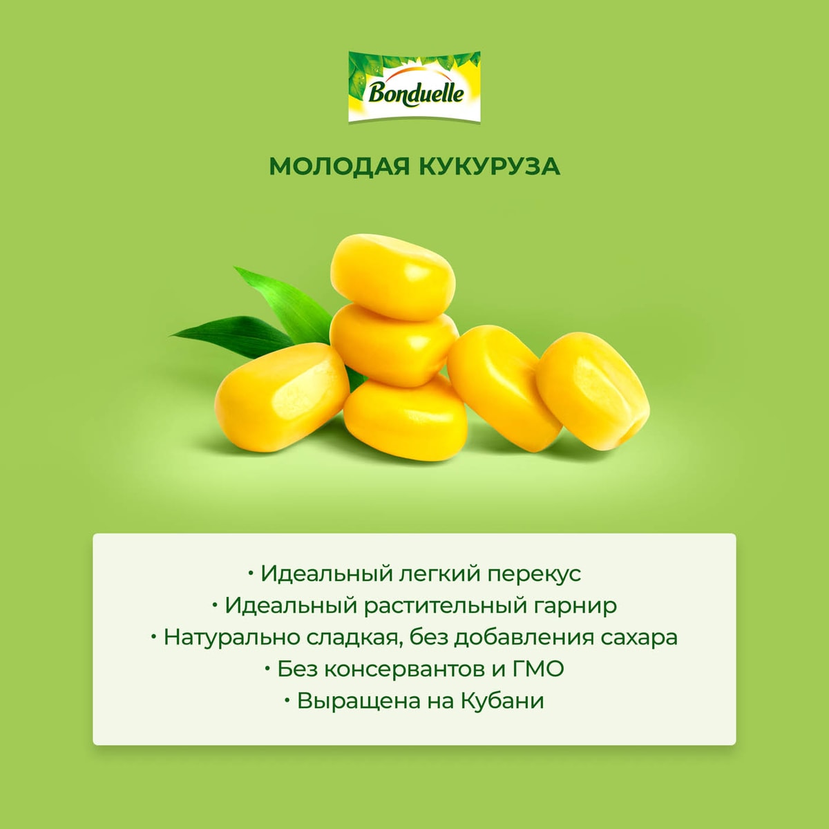Кукуруза Bonduelle Молодая сладкая 212мл - купить с доставкой в Vprok ...