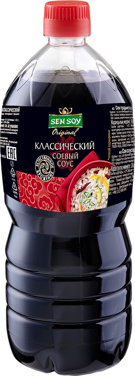 Соус Sen Soy Классический соевый 1л - купить с доставкой в Vprok.ru ...