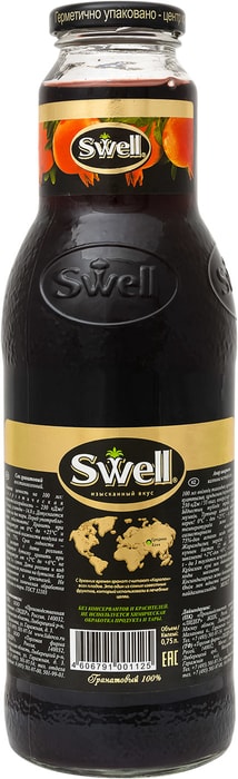 Сок Swell Гранатовый 750мл - купить с доставкой в Vprok.ru Перекрёсток ...