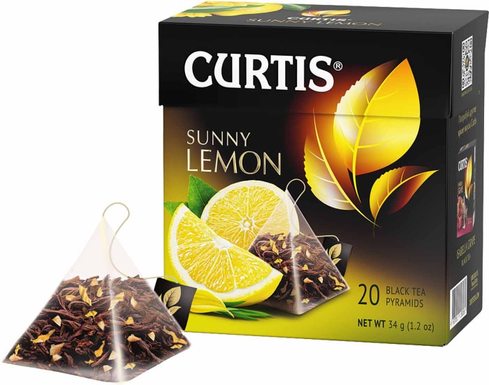 Чай черный Curtis Sunny Lemon 20*1.7г - купить с доставкой в Vprok.ru ...