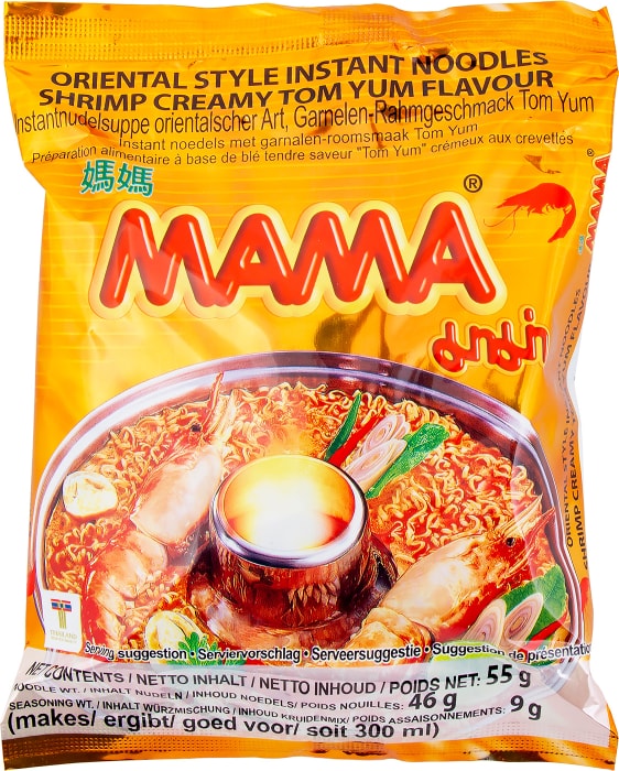 Лапша МАМА тайская со вкусом кремовый Том Ям 55г - купить с доставкой в ...