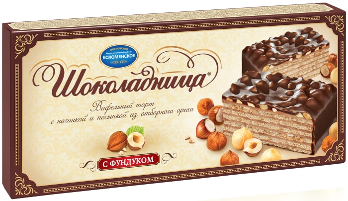 Вафельный торт Шоколадница с фундуком 230г - купить с доставкой в Vprok ...