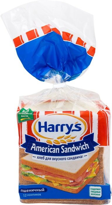 Хлеб Harrys American Sandwich пшеничный 470г - купить с доставкой в ...